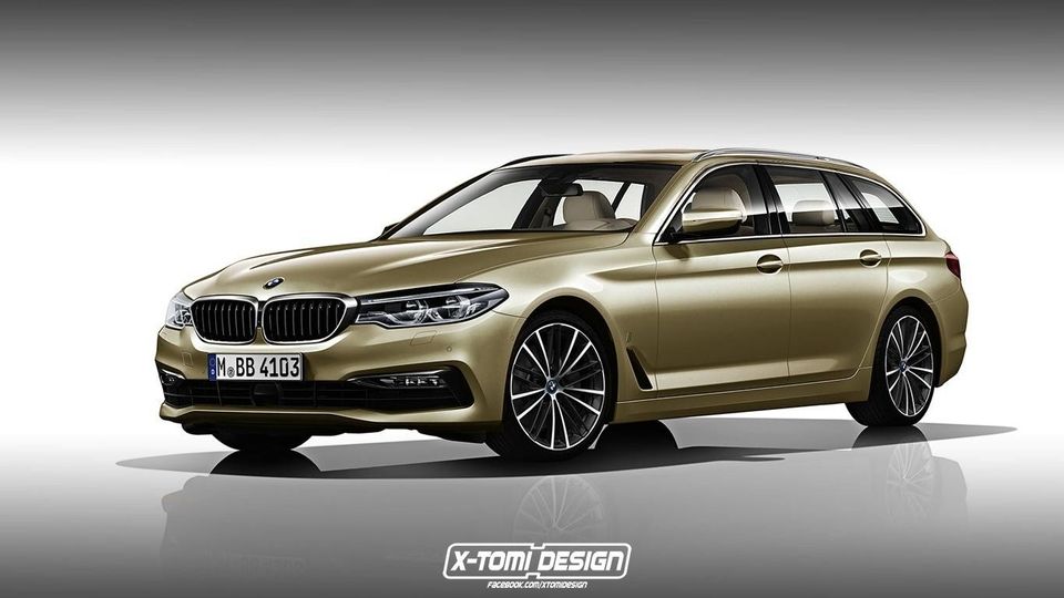Design : deux graphistes imaginent la BMW Série 5 en break Touring