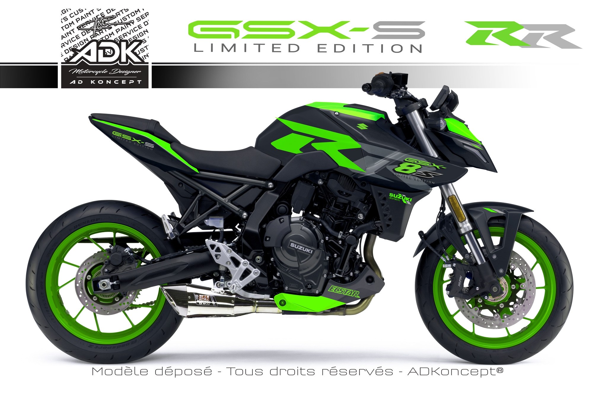 Le nouveau roadster Suzuki GSX-8S déjà personnalisé par AD Koncept