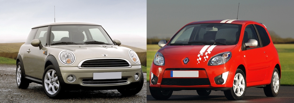 Mini One 1.4 vs Renault Twingo GT, style et punch à petit prix, dès 3 500