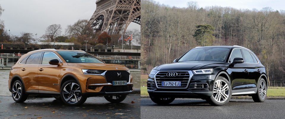 Comparatif - DS-7 Crossback vs Audi Q5 : le premium français sans ...