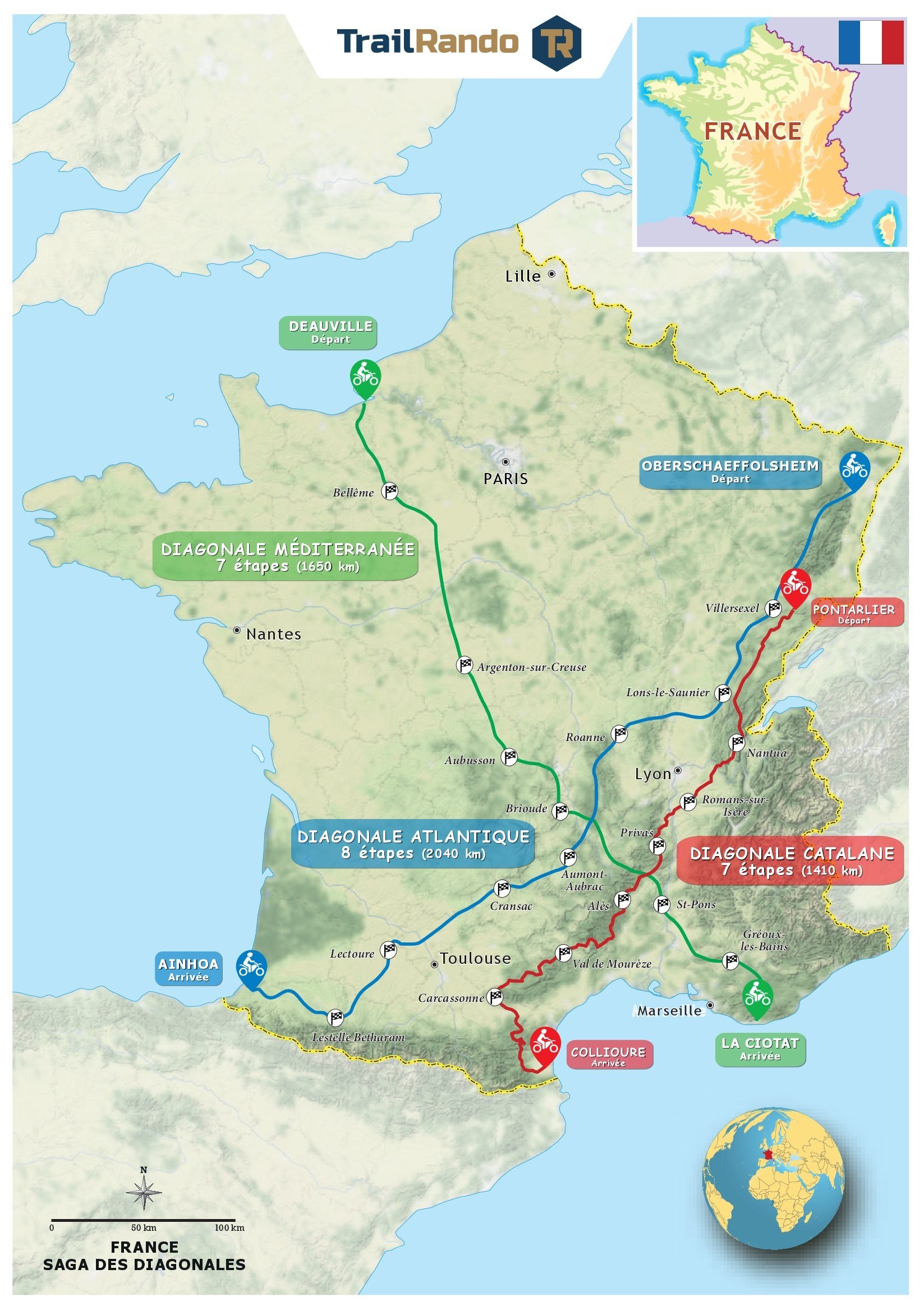 À la découverte de la France à moto