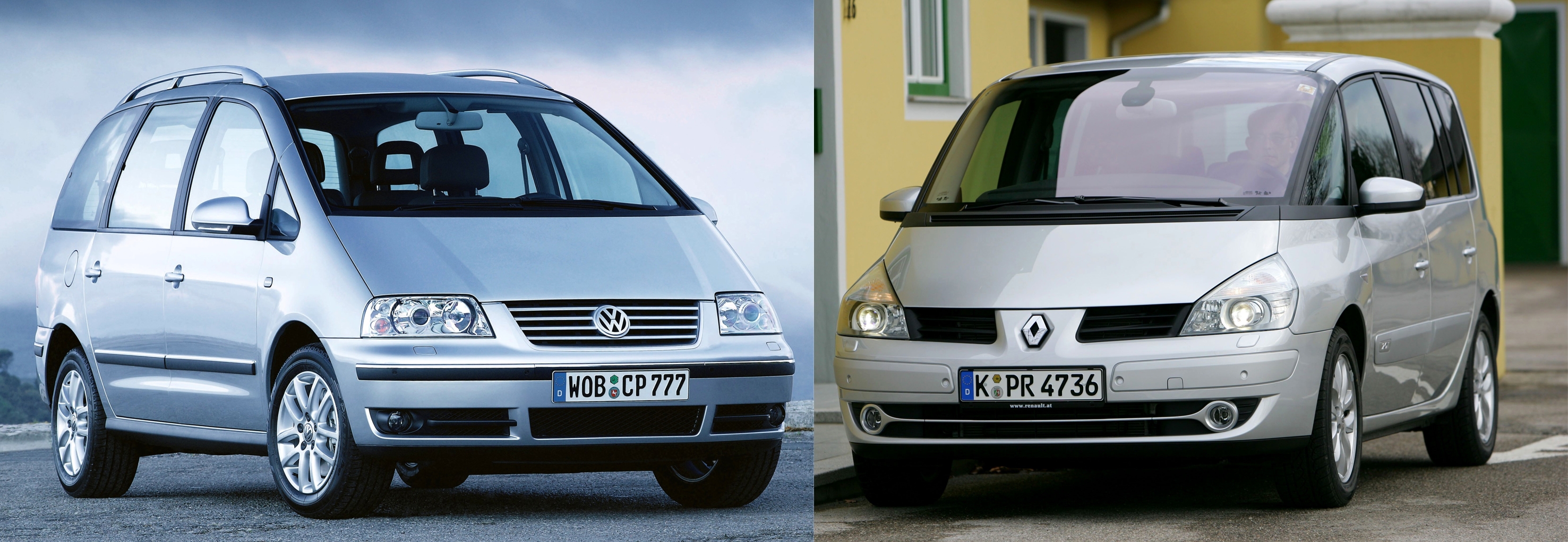 Renault Espace IV 2.0T vs Volkswagen Sharan 1.8T, les rois des vacances, dès 2 500