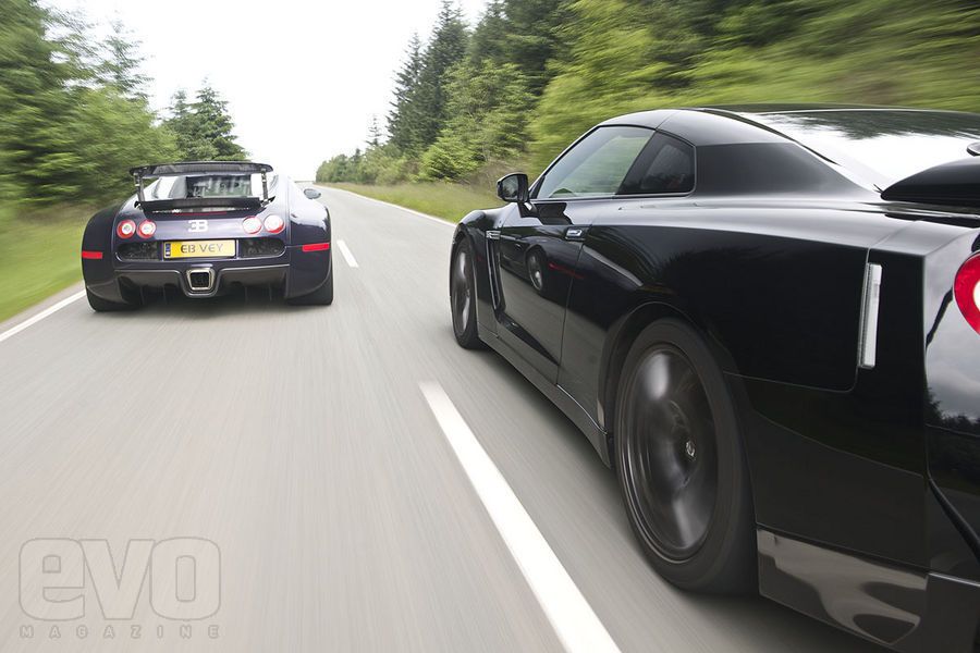 Nissan GT-R vs Bugatti Veyron : tous les chiffres