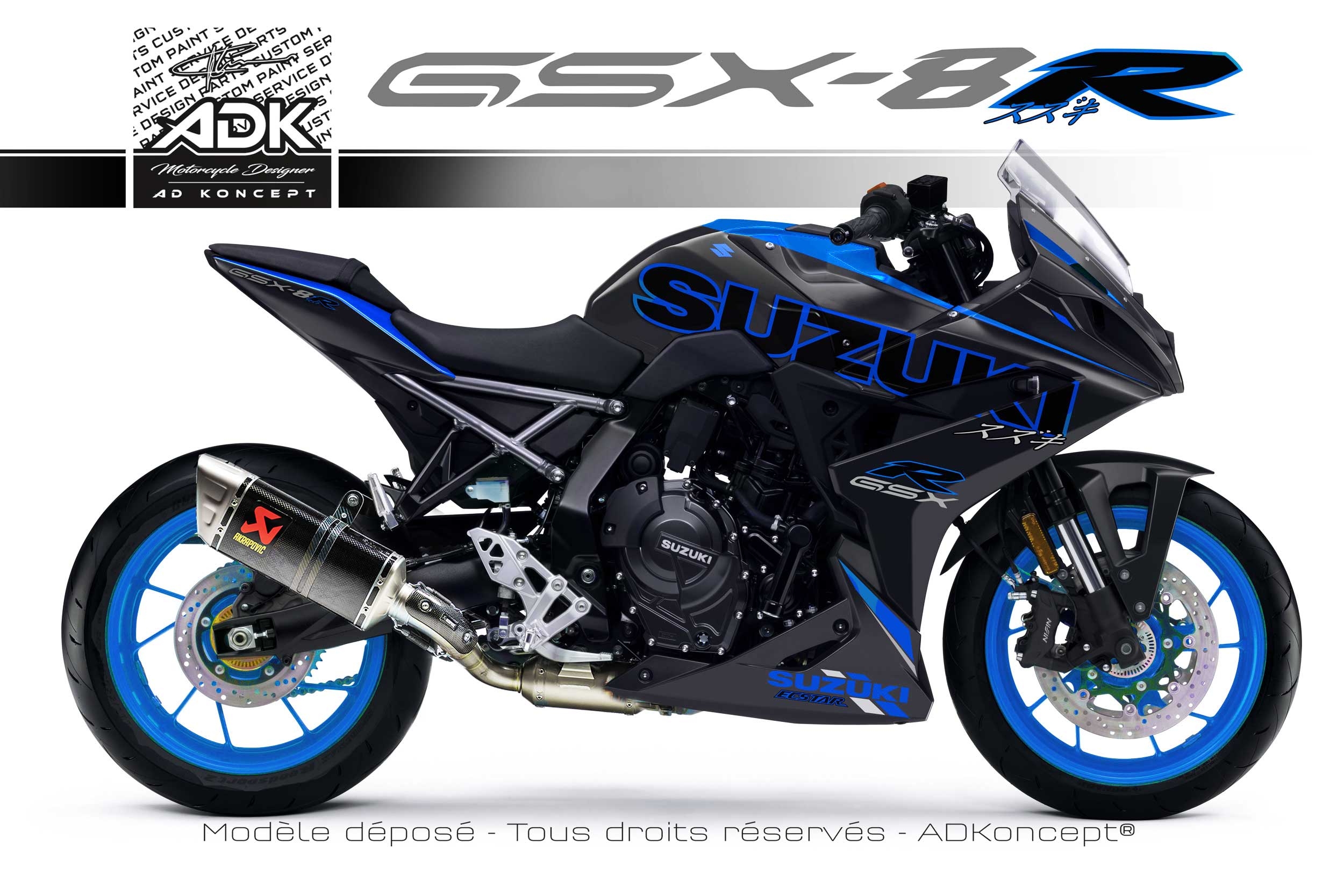 La Suzuki GSX-8R prend des couleurs