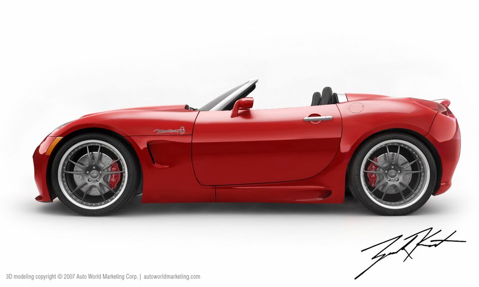 Pontiac Solstice Tuning / Mallet lâche son Pitbull V8