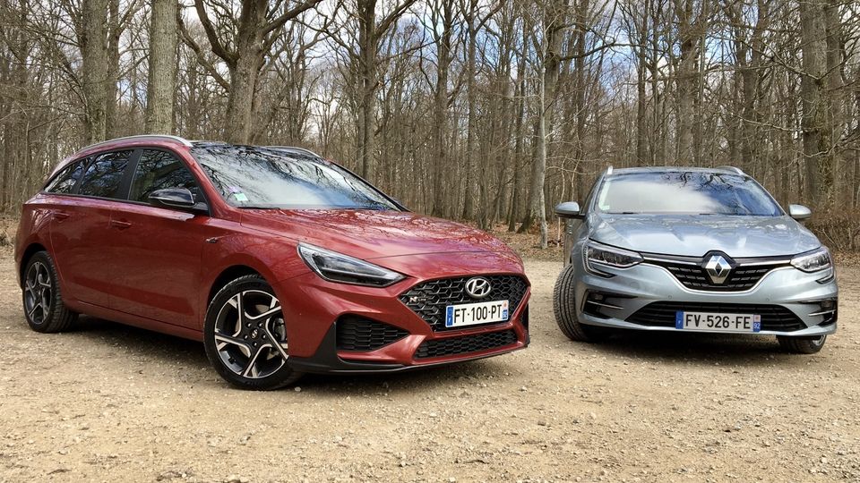 Hyundai i30 SW vs Renault Mégane Estate - Les fiches techniques respectives