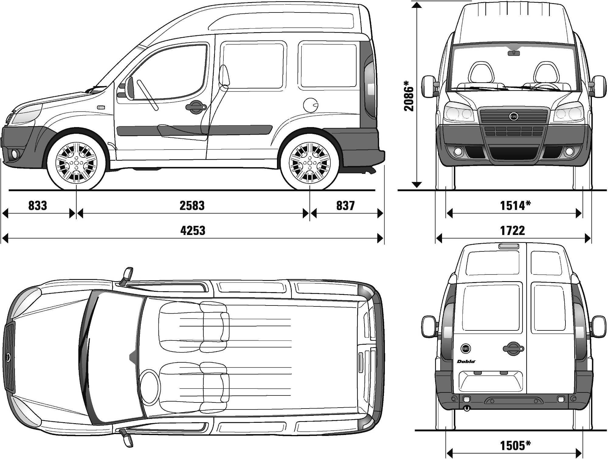 VUL - Fiat Doblo Cargo: la fiche technique