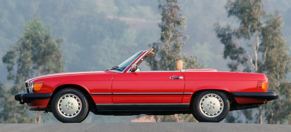 Mercedes-Benz SL R107 USA (1971 – 1989), elle a de gros parechocs, et alors ? Dès 18 000