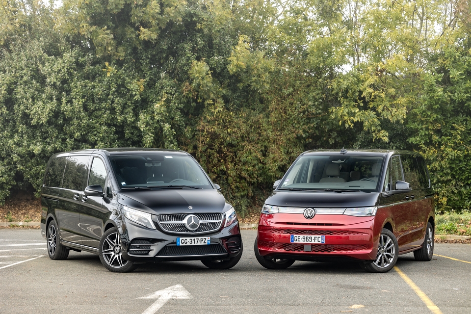 Comparatif – Volkswagen Multivan VS Mercedes V : ils vont vous faire ...