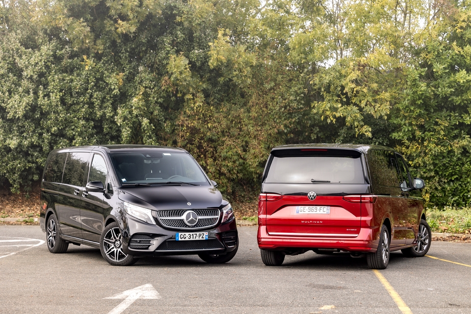 Comparatif – Volkswagen Multivan VS Mercedes V : ils vont vous faire ...