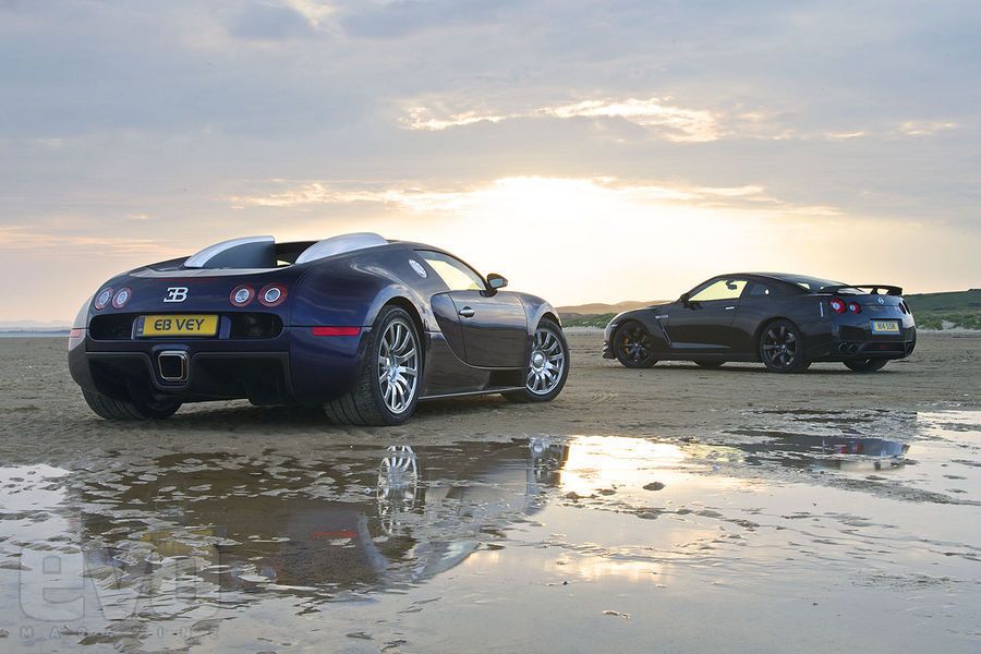 Nissan GT-R vs Bugatti Veyron : tous les chiffres