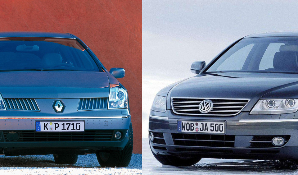 Renault Vel Satis V6 3.5 vs VW Phaeton V6 3.2, le luxe autrement