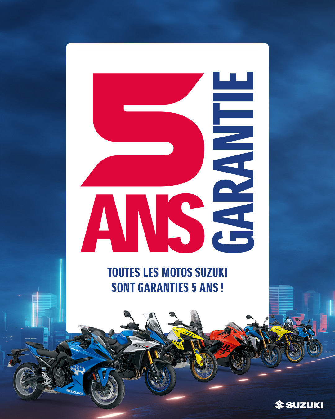 Suzuki étend sa garantie à 5 ans