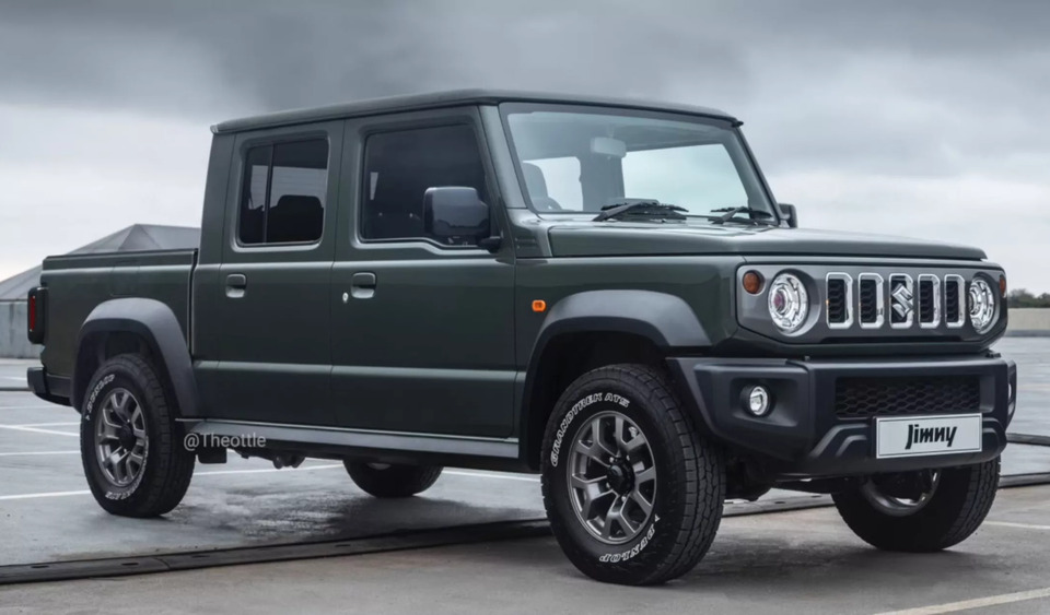Le Suzuki Jimny imaginé en Jeep Gladiator