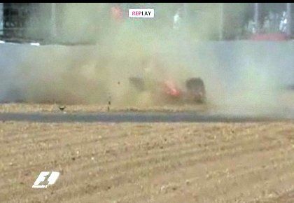 Vidéo F1 Grande Bretagne : le crash de Massa