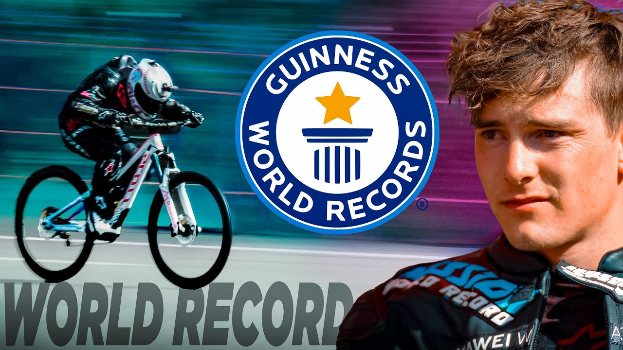 Insolite : il bat un record du monde de vitesse à vélo accroché à une ...