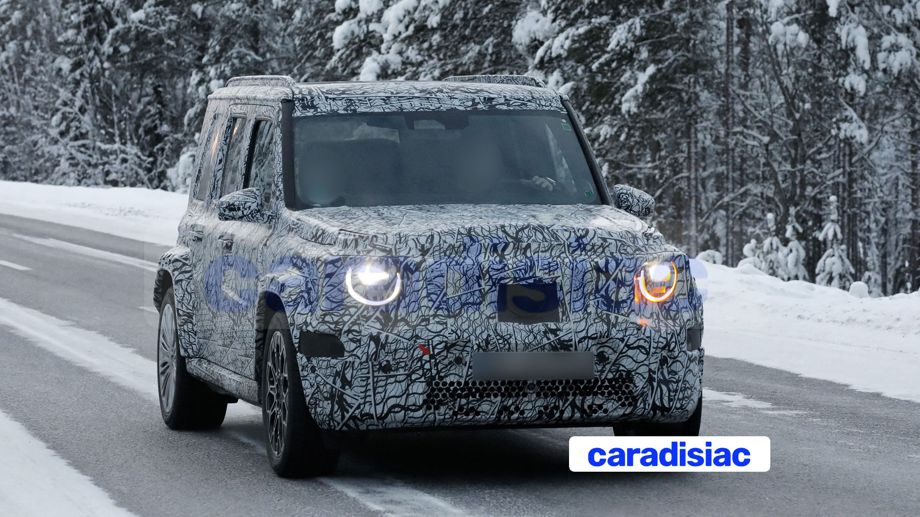 Nouvelles images du futur Mercedes « Mini G » qui participe à des ...