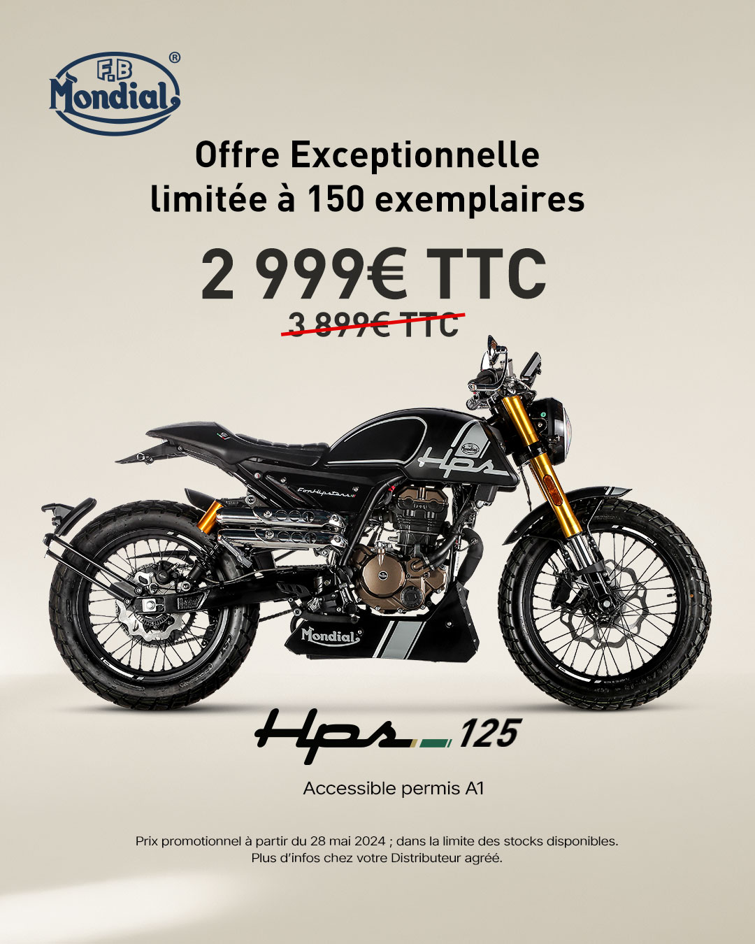 La FB Mondial HPS 125 en promo