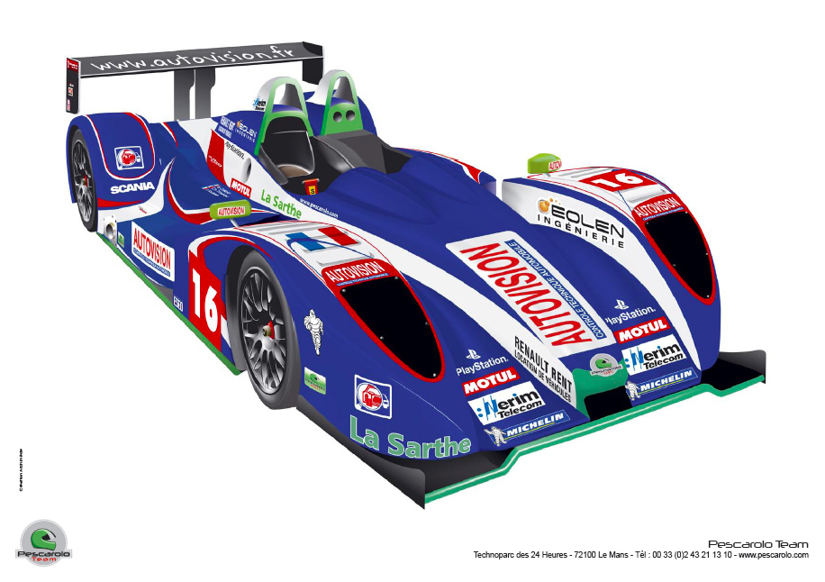 Des nouvelles couleurs pour le Pescarolo Team Autovision!
