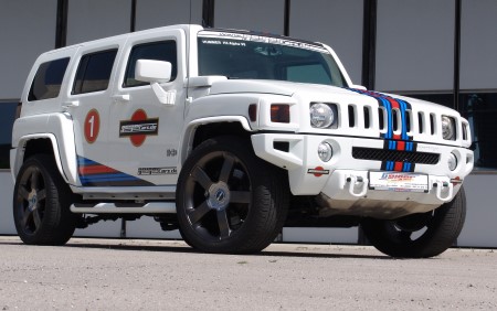 Hummer Rennwagen Martini Racing par Geigercars : on the rocks