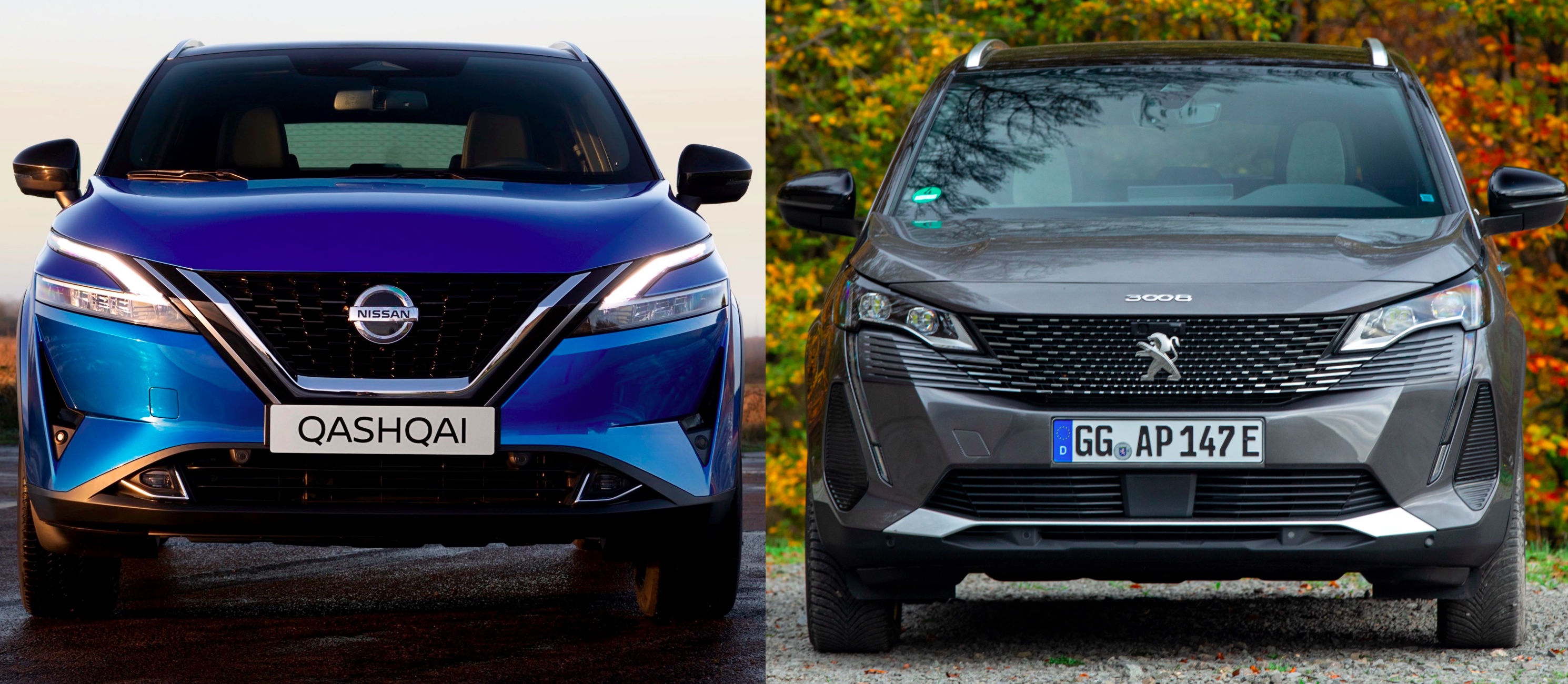 Premier match : Nouveau Nissan Qashqai vs Peugeot 3008