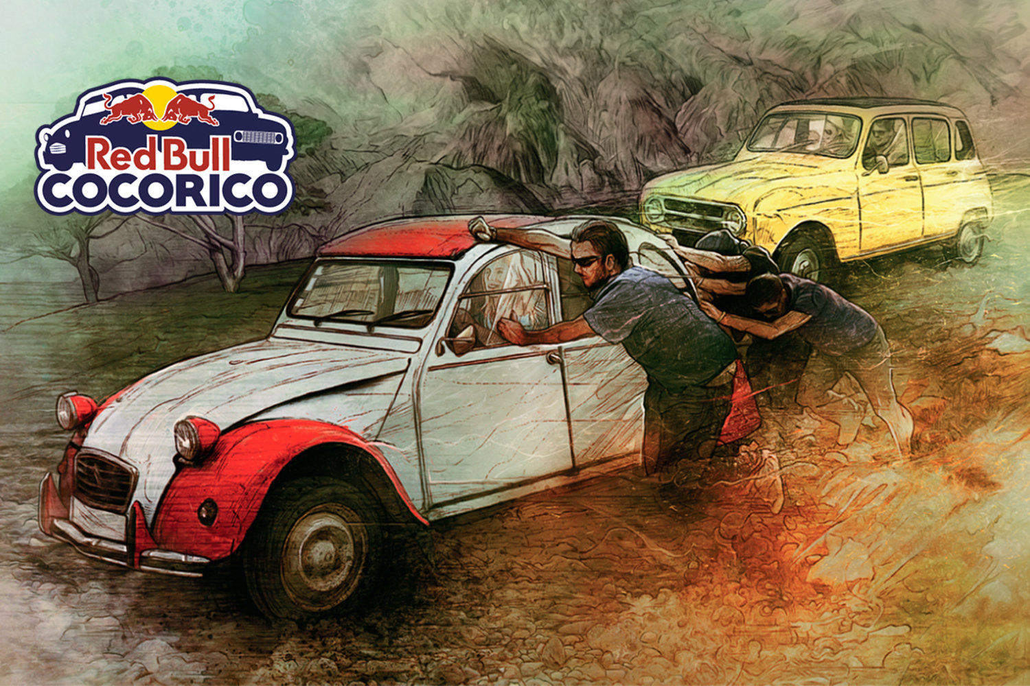 Red Bull Cocorico : en 4L ou en 2CV des Alpes à la Côte d'Azur