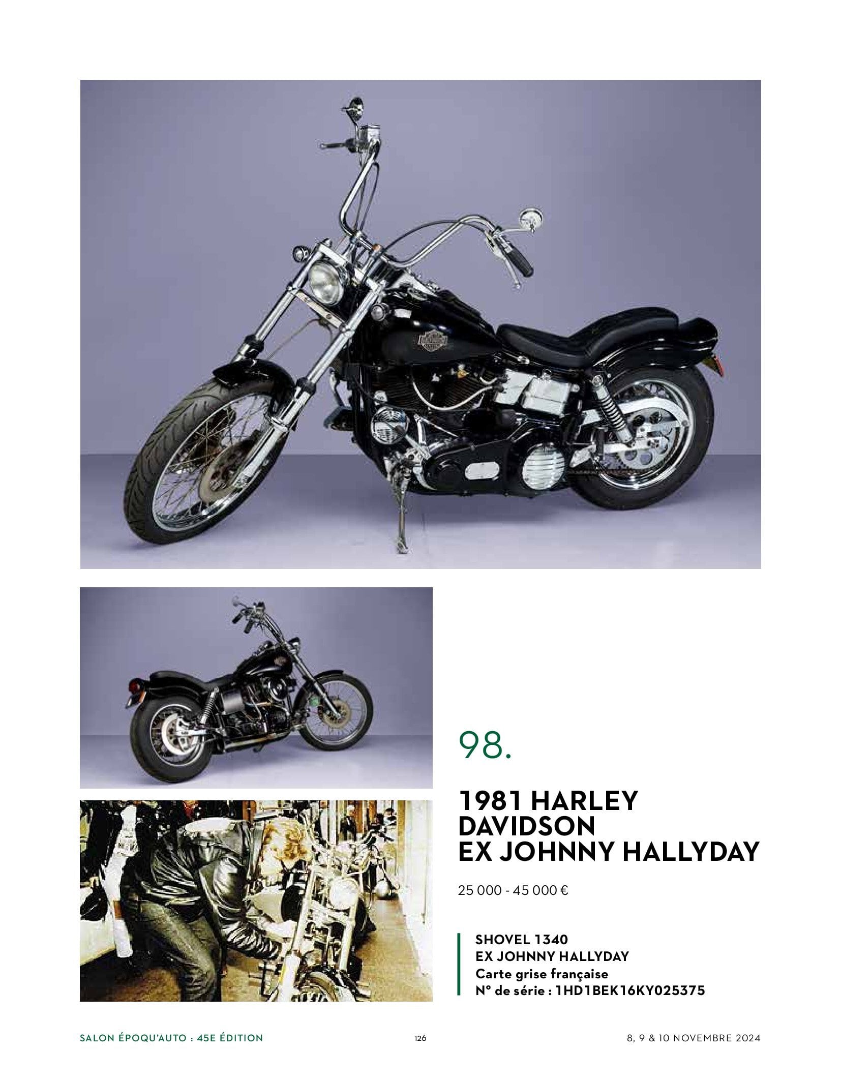 Qui pour s'offrir la Harley-Davidson de Johnny Hallyday