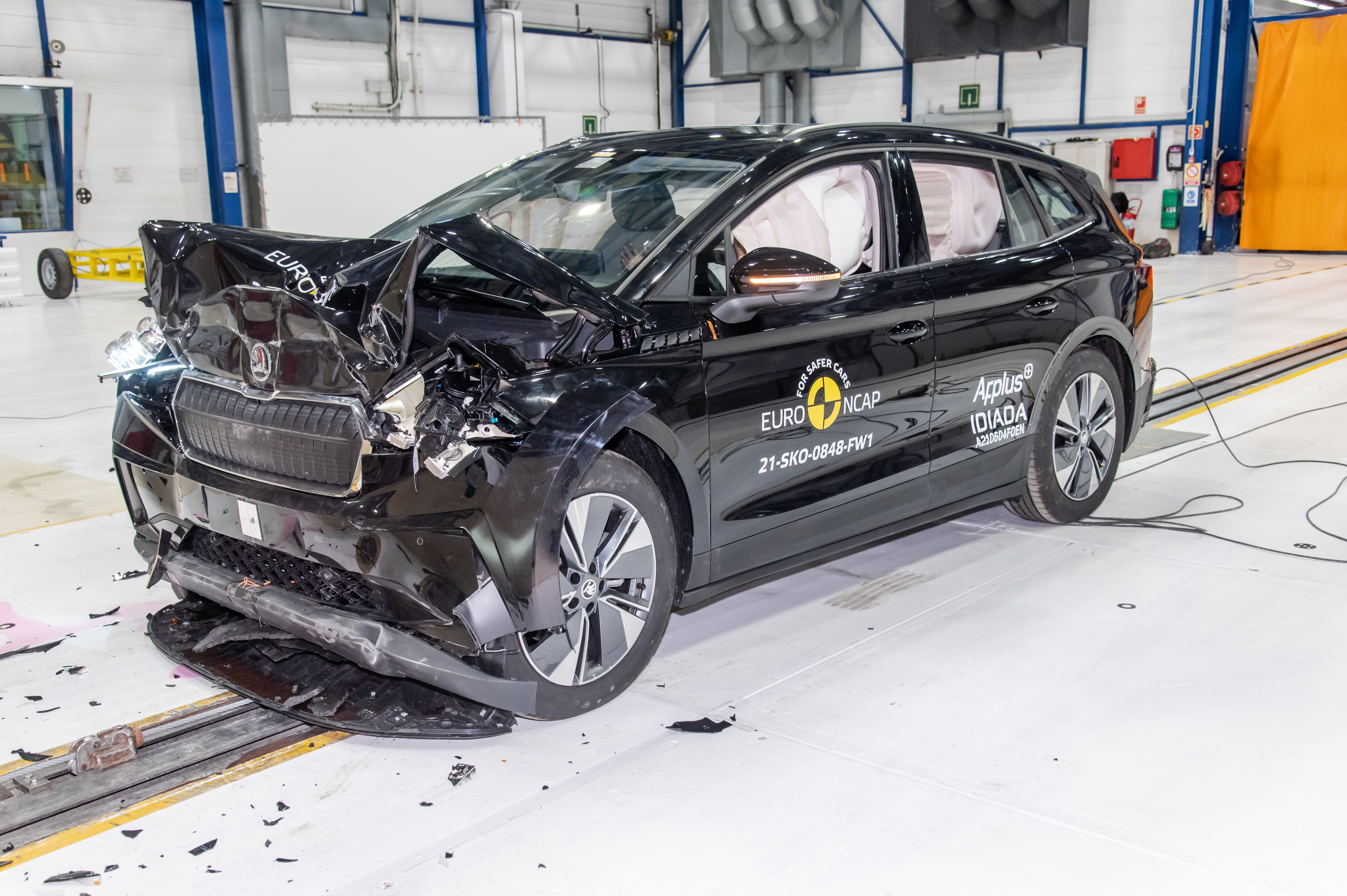 Crash test Euro NCAP : un record pour le Skoda Enyaq