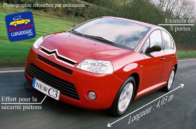 Une Citroën C3 toute nouvelle en 2008