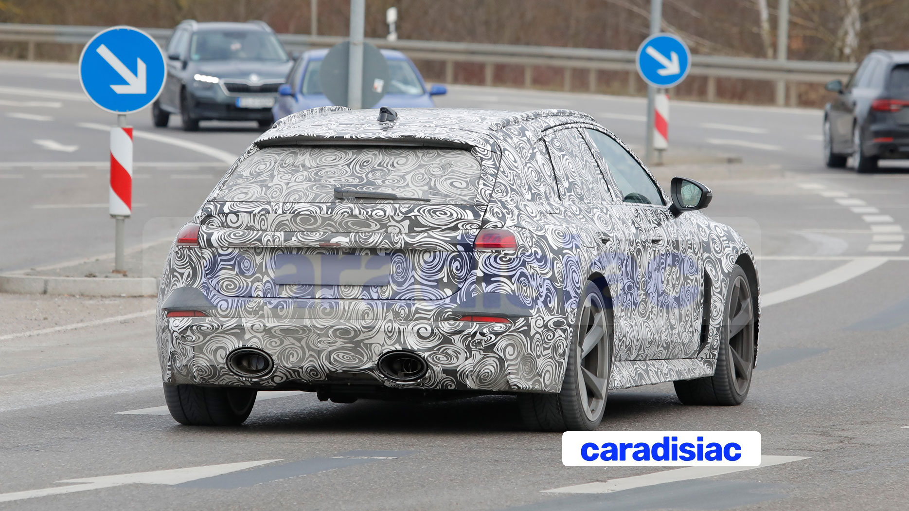 Les prototypes des nouvelles Audi RS5 berline et Avant (break) entament ...