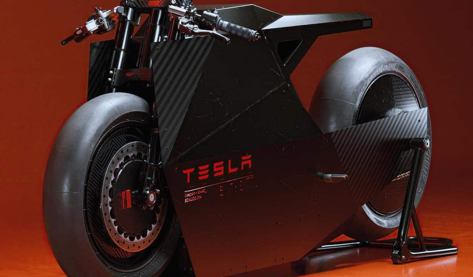 L'improbable moto Tesla dévoilée par un designer