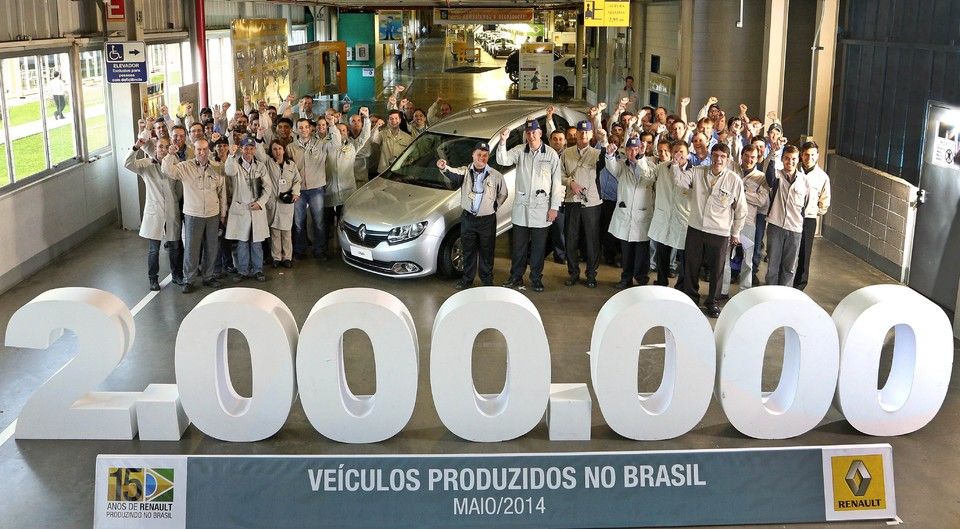 Renault passe la barre des 2 millions d'unités produites au Brésil
