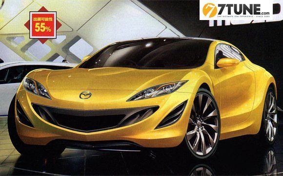 Mazda RX7 concept en approche