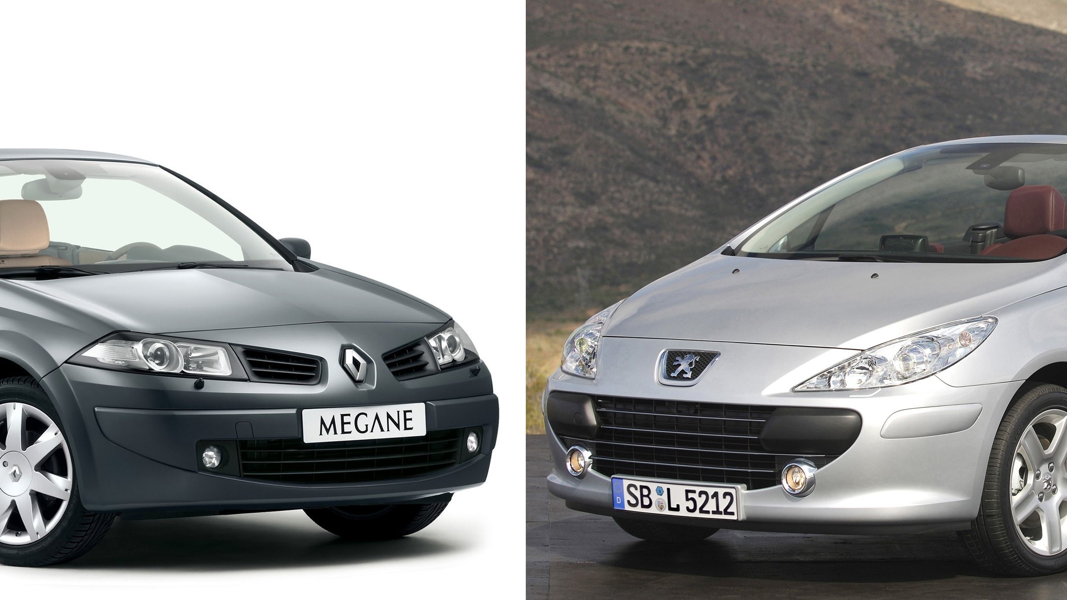 Peugeot 307 CC HDI 136 vs Renault Mégane CC DCI 150, les callipyges ...